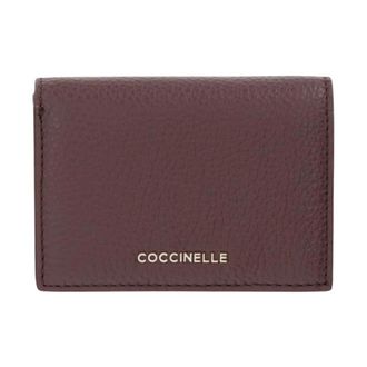 Coccinelle Gefaltete Leder Geldb&ouml;rse - - Accessories - Damen - Lila - ONE SIZE