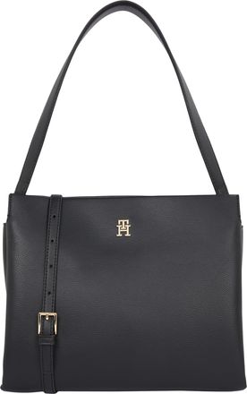 Tommy Hilfiger Damen Satchel Tasche Legacy Schultertasche, Schwarz (Black), Einheitsgröße