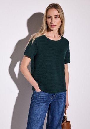 Street One T-Shirt mit Strukturmuster