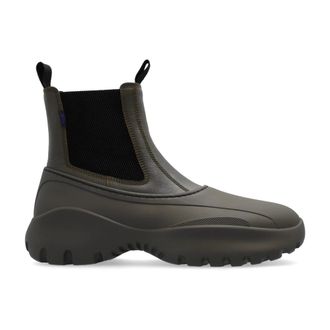 Burberry Leder-Stiefeletten - - Shoes - Herren - Gr&uuml;n - 40 EU