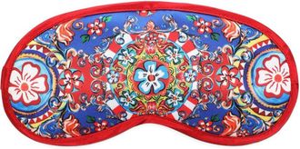 Dolce & Gabbana masque de nuit à imprimé graphique - Bleu