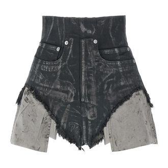 Rick Owens Dirt Cutoffs Shorts - - Skirts - Damen - Schwarzk - M