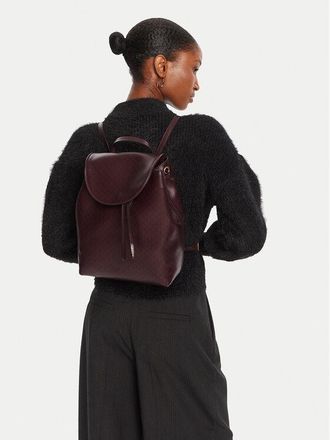 Calvin Klein Rucksack Emblem Aop Flap Backpack LV04F3271G Dunkelrot