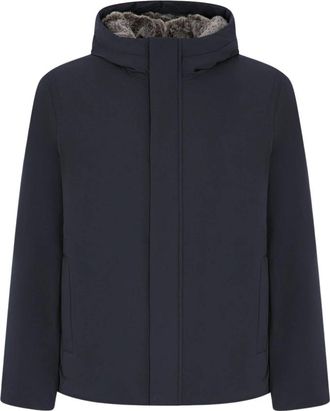 Suns Homme, Vestes, Bleu, Taille: 2XL Veste en fourrure Montebianco Style