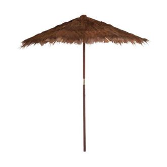 Paris Prix Paris Prix - Parasol en Bois Cocotier 250cm Marron