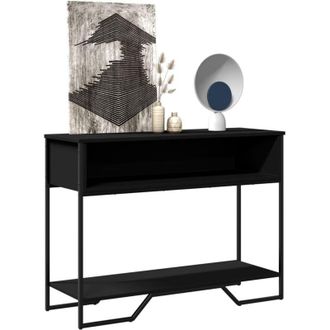vidaXL Table console noir 100x35x74,5 cm bois ding&eacute;nierie - Vidaxl
