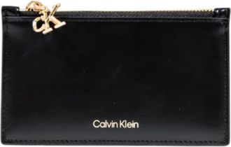 Calvin Klein Schicke Rei&szlig;verschlussbrieftasche mit Mehreren Taschen - - Accessories - Herren - Schwarzk - ONE SIZE
