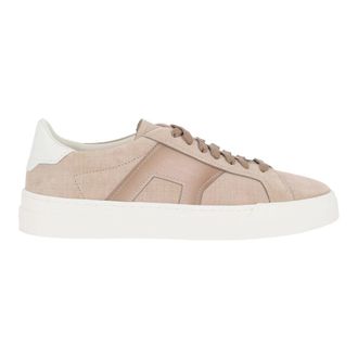 Santoni Sneaker Double Buckle in Leder - - Shoes - Herren - Beige - 43 EU