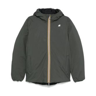 K-Way Gr&uuml;ne Gepolsterte Kapuzenjacke - - Jackets - Herren - Gr&uuml;n - XL