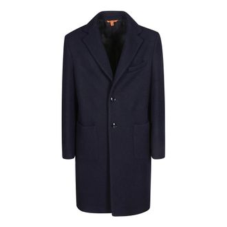 Barena Einreihiger Mantel mit Spitzrevers - - Coats - Herren - Blau - 2XL