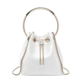 Jimmy Choo London Femme, Sacs, Blanc, Taille: ONE Size Borsa tote Bon Bon