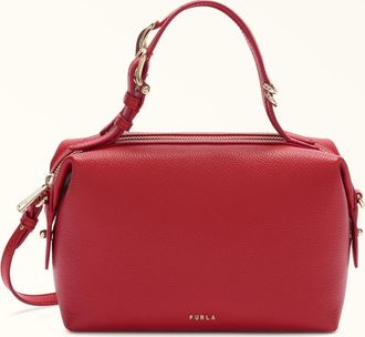 Furla Double Boston-tasche M1 Red Rot Night-kalbsleder Damen