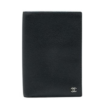 Chanel Portefeuille Pre-owned en cuir Coco Mark - Femme - Pre-owned - Noir - Taille: ONE Size