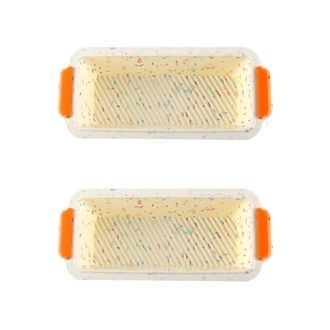 Garneck 2Er-Box Kuchenform Brot Toast Br&auml;ter mit Deckel Mini-Laibpfanne Brot Backblech Utensilien zum Backen von Kuchen goldhochzeit nupsis caketopia tosteter