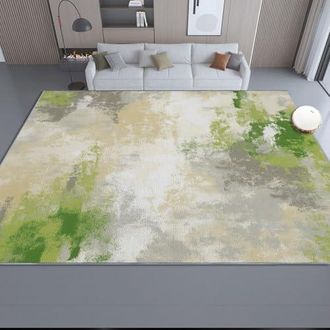 Generic Paillasson Antid&eacute;rapant Vert 160 x 230 cm, Tapis de Sol dint&eacute;rieur Lavable pour entr&eacute;e Cuisine Chambre &agrave; Coucher paillasson d&eacute;coratif, imprim&eacute; Antique