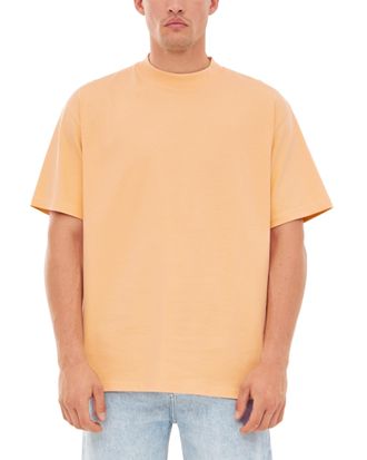 Johnny Urban Oversized Tshirt Herren & Damen Orange - Sammy - Heavy Basic Kurzarm T-Shirt Oversize - Enganliegender Kragen - Unisex - 100% Baumwolle - Einfarbig