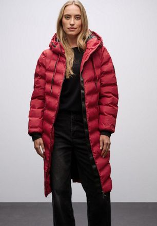 Street One Steppjacke Damenmantel mit Kapuze und geklebten N&auml;hten