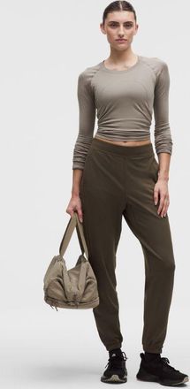 lululemon Pantalon de jogging thermique taille haute Adapted State pour Femmes - Brun/Vert - Taille 10