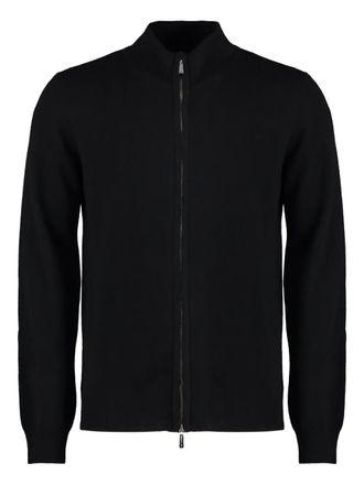 Moorer cardigan Urbino à fermeture zippée - Noir