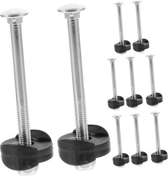 Pretyzoom 20 Stück Teiliges Schrauben Trampoline Langlebige Verschleißfeste Lange Befestigungsschrauben Rostschutzbeschichtet Kompatibel mit Großen und Kleinen 