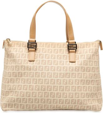 Fendi Shopper - Zucchino Canvas Tote - Gr. unisize - in Braun - für Damen