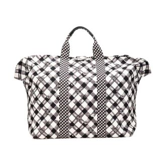 Chanel Pre-owned Printed Canvas Gingham Weekender Tote - - Pre-owned - Damen - Mehrfarbig - ONE SIZE