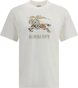 Burberry Homme, Tops, Blanc, Taille: XL T-Chemises