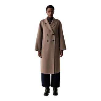 Marc O'Polo Manteau en laine coupe d&eacute;contract&eacute;e - Femme - Manteaux - Beige - Taille: 40 FR