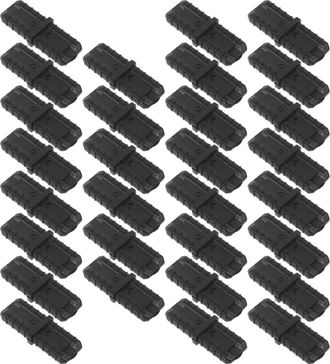 BESPORTBLE 30 St&uuml;ck Zweiwege Vierkantrohrverbinder aus Kunststoff f&uuml;r 10x20mm M&ouml;bel Flachrohr Doppelseitige Rohrverbindung f&uuml;r M&ouml;belrahmen Selbstgemacht Projekte