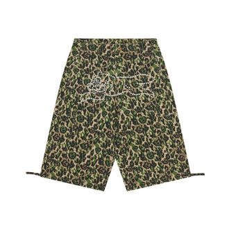Icecream Studded Running Dog Cargo Shorts - - Shorts - Herren - Gr&uuml;n - W28
