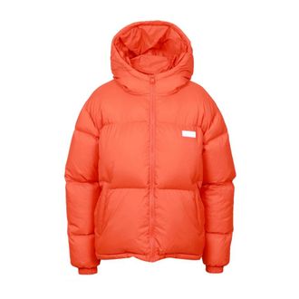 Msgm Ripstop Nylon Daunenjacke - - Jackets - Damen - Orange - S