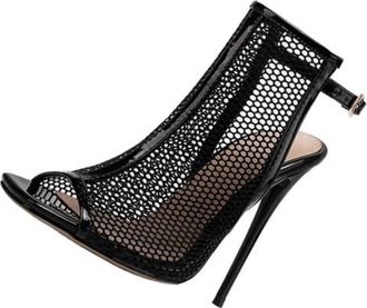 BESTONZON Uonlytech Sandales &agrave; Talons Hauts D&eacute;coup&eacute;s pour Femmes Sandales D&Eacute;t&eacute; &agrave; Bout Ouvert Talons Aiguilles Fins Taille 41 Couleur Noire &Eacute;l&eacute;gantes et L&eacute;g&egrave;res 