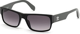 adidas Originals Lunettes de Soleil Adidas Original OR0007 01B SHINY BLACK 55/17/140 Homme