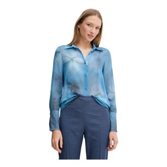 Sandro Ferrone Chemisier imprim&eacute; &agrave; poignets hauts - Femme - Blouses et Chemises - Noir - Taille: 36 FR