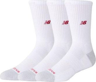 New Balance Unisex Active Premium Crew 3 Pack in Wei&szlig;, Polyester, Gr&ouml;&szlig;e XL