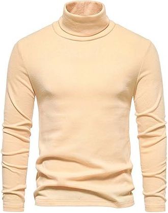 Generic Pull à col roulé pour homme, pull en tricot à manches longues pour homme, pull à col roulé pour homme, pull en tricot pour homme, pull à col roulé pou