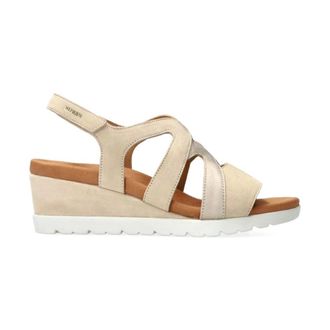 Mephisto Beiger Keilsandalette mit Klettverschluss - - Shoes - Damen - Beige - 38 EU