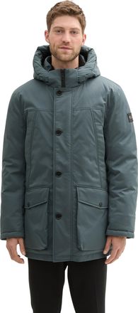 Tom Tailor Herren 1041321 Arctic Winterpaka mit Abnehmbarer Kapuze, 27604-Stormy Blue, XL