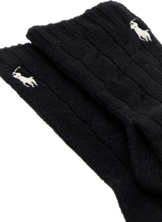 Polo Ralph Lauren Wool Blend Gloves - Black