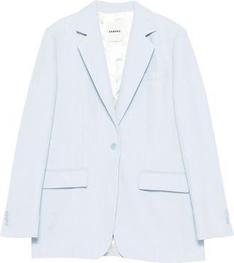 Sandro Gestreiftes Sakko - Blau