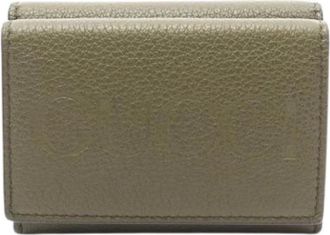 Gucci Pre-owned Vintage Tri-fold Wallet - Femme - Pre-owned - Vert - Taille: ONE Size