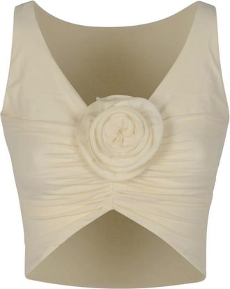 Magda Butrym Femme, Tops, Blanc, Taille: 36 FR Swim Bra 03