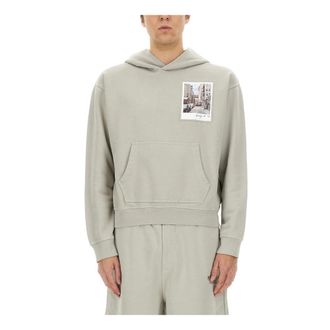 Helmut Lang Pocket Hoodie - - Sweatshirts & Hoodies - Herren - Grau - M