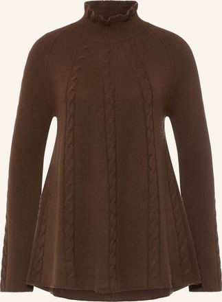 Lilienfels Lilienfels Pullover Mit Cashmere Und R&uuml;schen braun