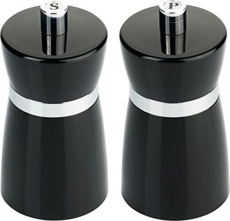 Contacto Salz-/Pfeffermühlen-Set aus schwarzem Acryl