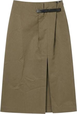 J.W.Anderson Jupe fendue avec d&eacute;tail de bride - Femme - Jupes - Vert - Taille: 38 FR