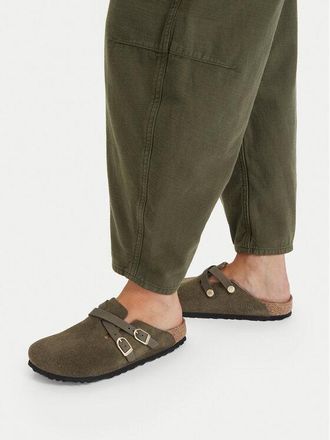 Birkenstock Pantoletten Blair D-Buckle 1033158 Dunkelgr&uuml;n
