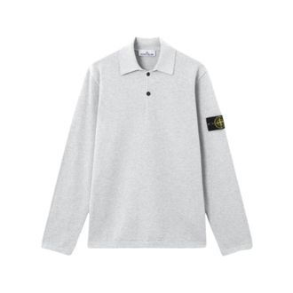 Stone Island Homme, Tops, Gris, Taille: L LS Polo
