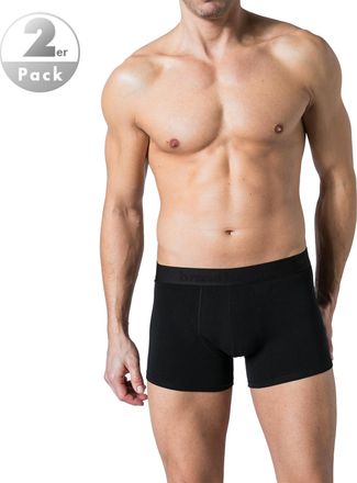 Bruno Banani Herren Shorts schwarz Baumwolle & Mix unifarben