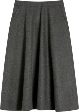 Max Mara Femme, Jupes, Gris, Taille: 38 FR Betulla Skirt